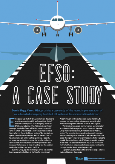 Tanks and Terminals Summer 2020 - EFSO: A Case Study | Varec